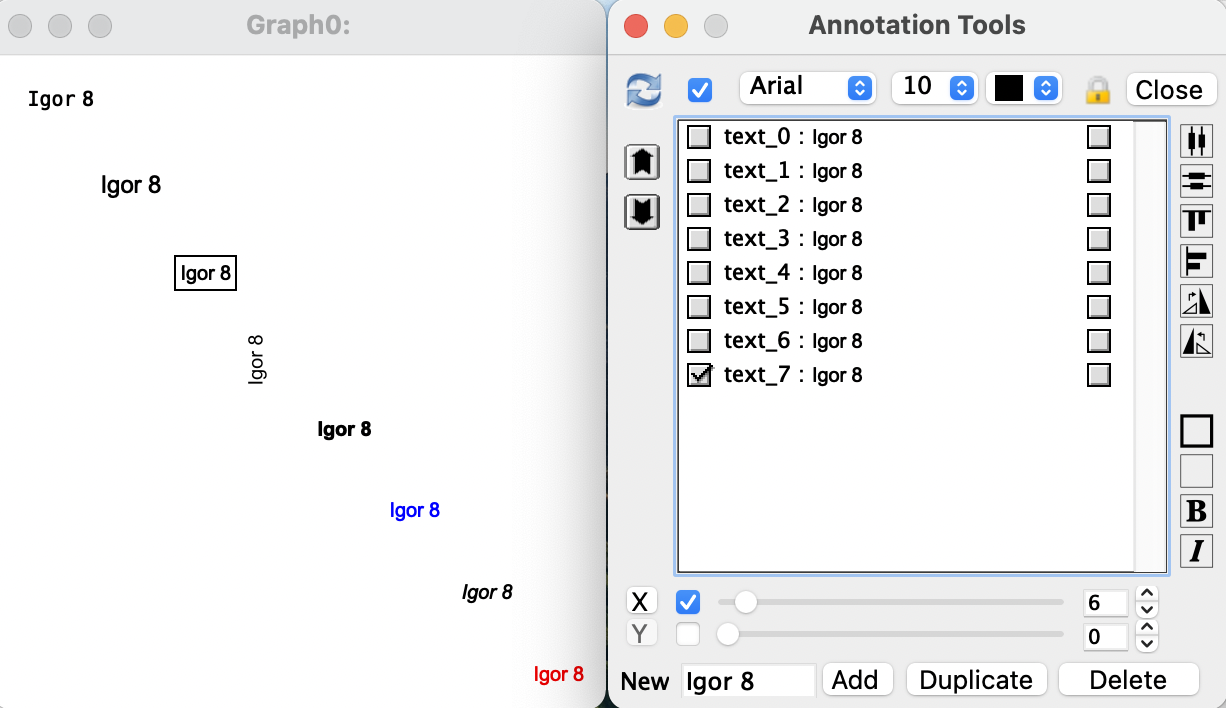 Annotation Tools | Igor Pro by WaveMetrics